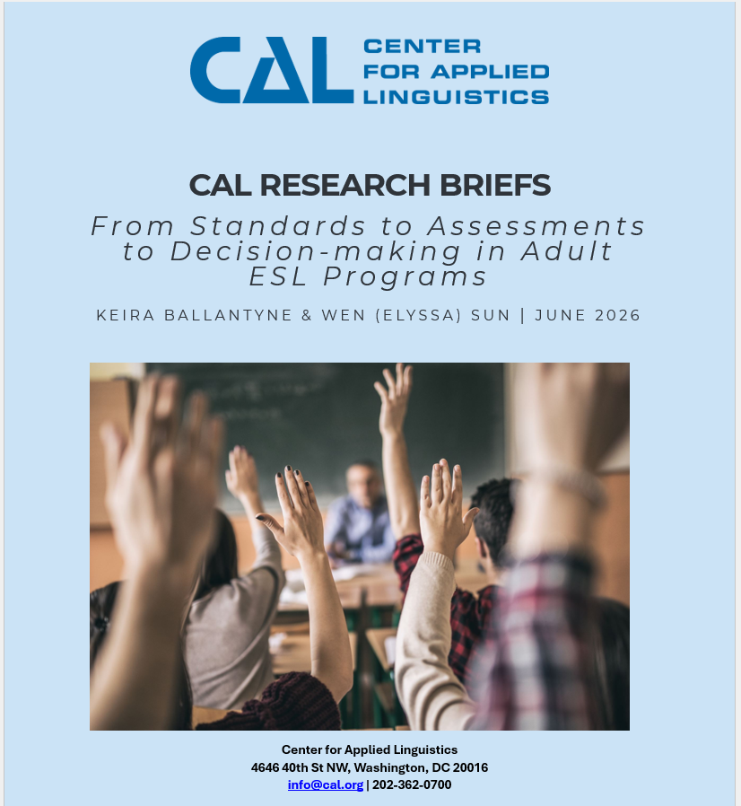 From Standards to Assessments to Decision-making in Adult ESL Programs ...